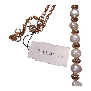 Talbots | Jewelry | Nwt Talbots Gold Seashell Pearl Necklace | Poshmark